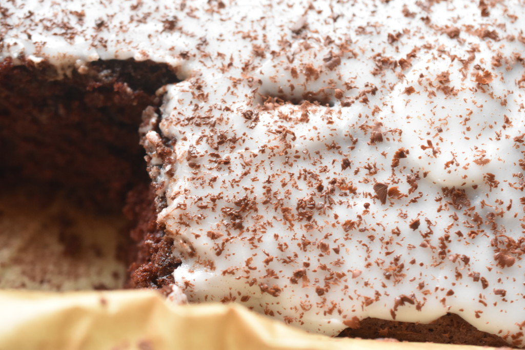 Chokoladekage med kaffe – nem kage opskrift • nogetiovnen.dk